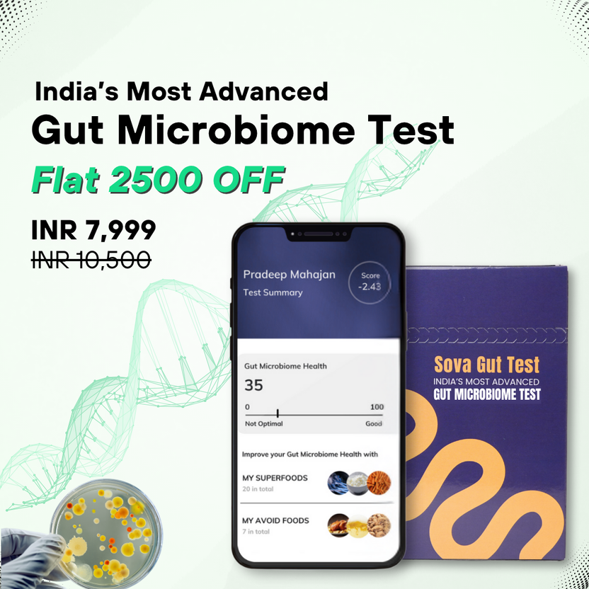 Gut Microbiome Test | 30 + lifestyle disease - Sova Health