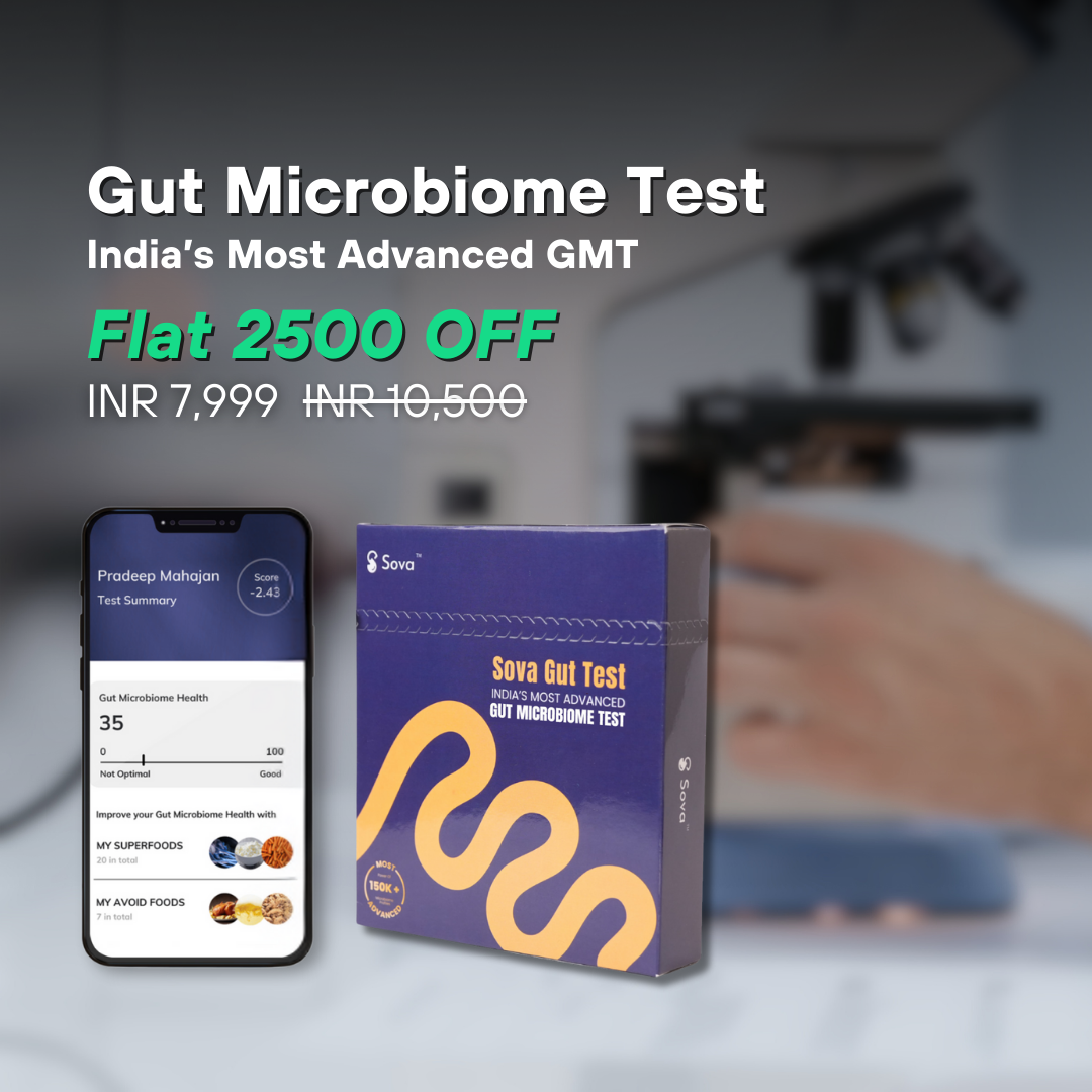 Gut Microbiome Test | 30 + lifestyle disease - Sova Health