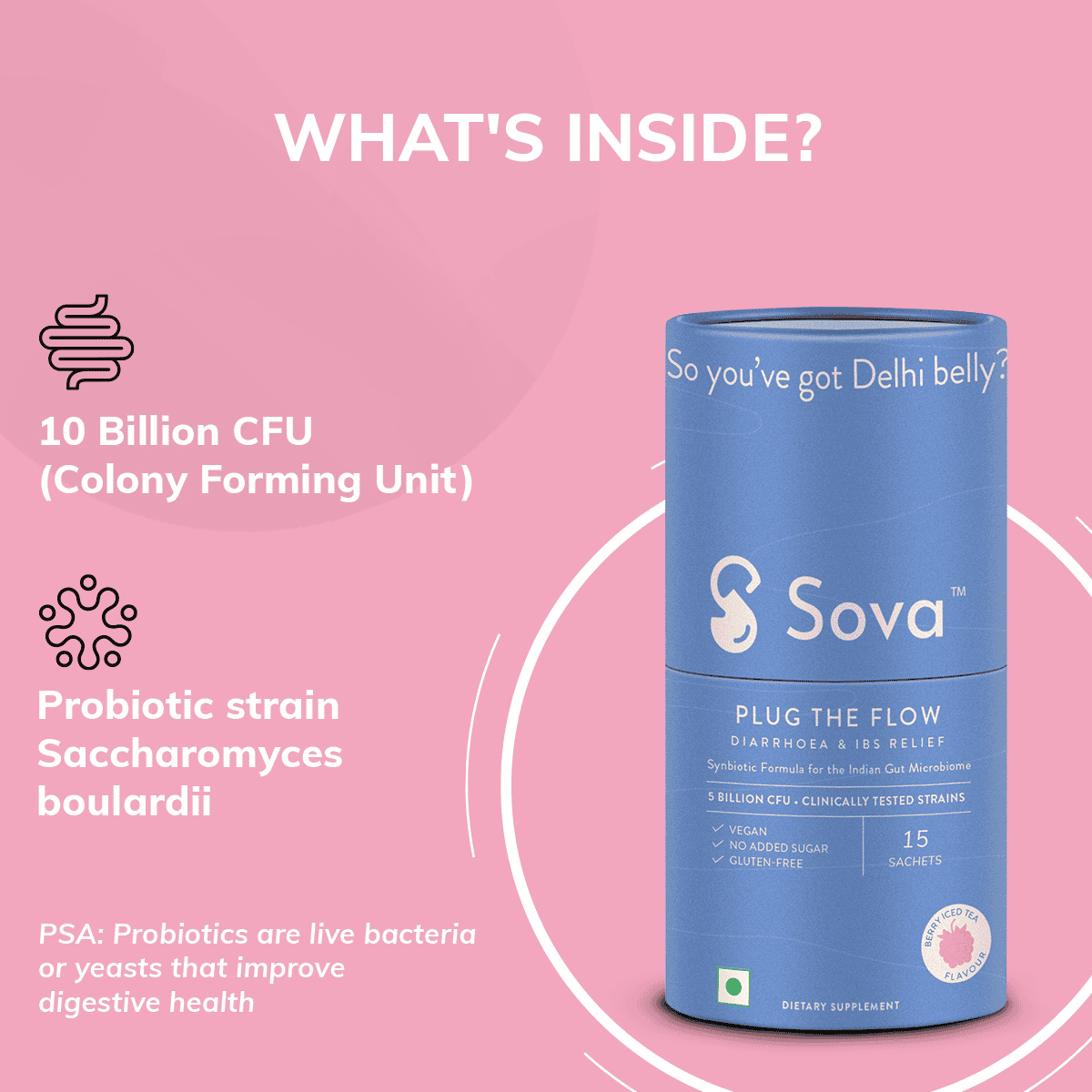 Plug The Flow | Researched Probiotics for IBS Relief – Sova Health